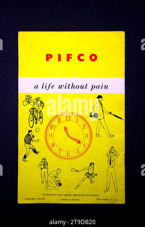 vintage 1950s instruction leaflet for Pifco brand electric massager for ...