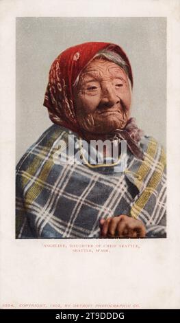 A portrait of Princess Angeline, the daughter of Chief Seattle ...