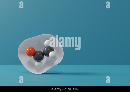 Acetaldehyde molecule, illustration Stock Photo - Alamy