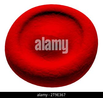 Target cell. Illustration of an abnormal red blood cell, known as a ...