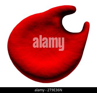 Schistocyte abnormal red blood cell, illustration Stock Photo - Alamy