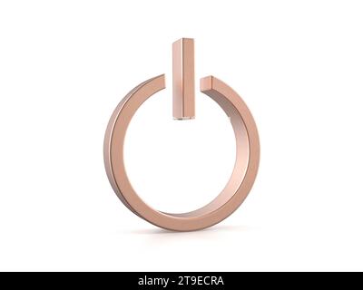 Cooper power symbol on a white background. 3d illustration Stock Photo ...