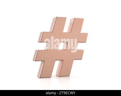 Cooper number symbol on a white background. 3d illustration Stock Photo ...