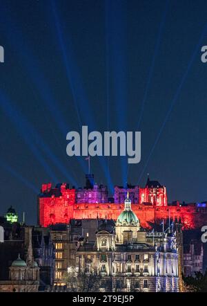 Lights and projections from Edinburgh Castle's 'Castle of Light: Magic ...