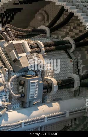 Aircraft engine wires model made of lego parts Stock Photo - Alamy