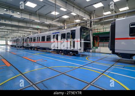 Wien, Wiener Linien, U-Bahn-Betriebsbahnhof Erdberg, Gleise und ...