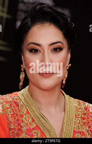 Fatema Zahra Jaouhari poses for photographers before the opening ...