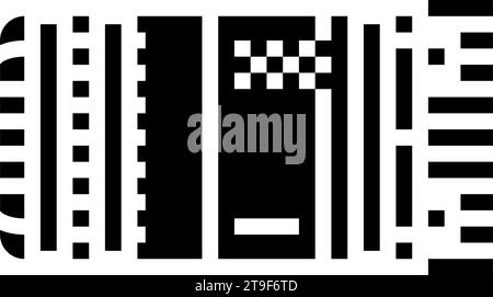 tunnel boring construction vehicle glyph icon vector. tunnel boring ...