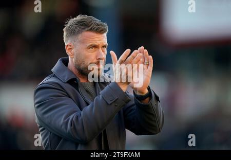 Rob Edwards Manager of Luton Town. - Luton Town v Crystal Palace ...