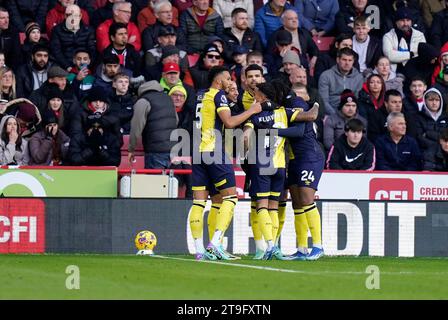 Marcus Tavernier of Bournemouth celebrates after scoring a goal to make ...