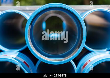 Plastic pipes, sewage system and cable laying, lagging, transportation ...