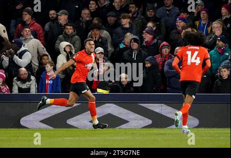 Luton Town's Jacob Brown during the Sky Bet League One match at ...