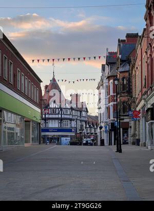 Street view of the city of Wrexham, North Wales, UK Stock Photo - Alamy