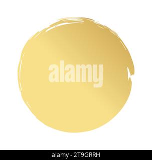 Golden grunge circle. Gold paints. Vector illustration Stock Vector ...