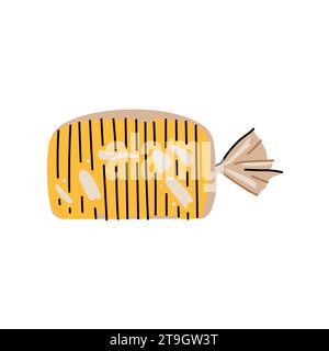 Cartoon hand drawn unprocessed food color elements. Isolated vector ...