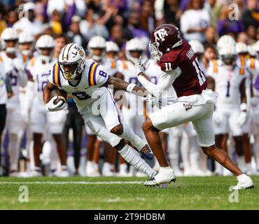 LSU wide receiver Malik Nabers jogs off the field after his touchdown ...