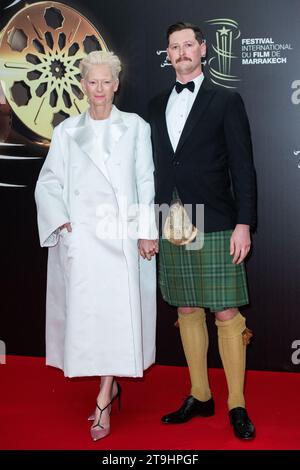 Tilda Swinton attending the red carpet before the Opening Ceremony of ...