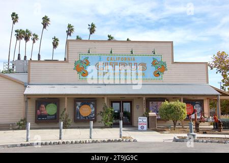 Riverside, CA - Dec 16, 2022: Gless Ranch Fresh Citrus stand on Van ...