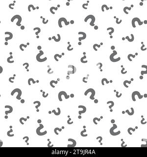 Question mark pattern design. Seamless vector background for survey ...