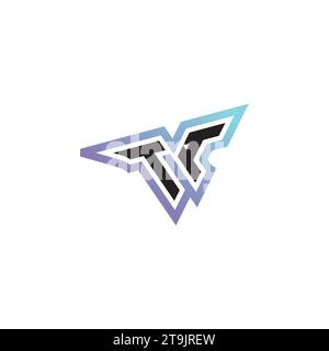 TI letter combination cool logo esport or gaming initial logo as a ...