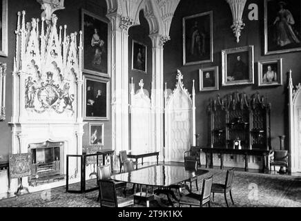 Gothic Hall, Welbeck Abbey, Victorian period Stock Photo - Alamy