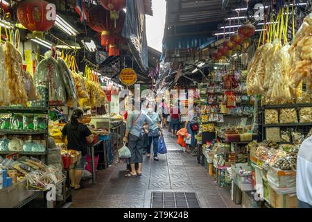 Market alley in Chinatown, Bangkok, Thailand, Asia Stock Photo - Alamy