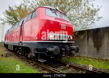 Oldenburg, Germany. 15th Nov, 2023. A DB series V 169 diesel locomotive ...