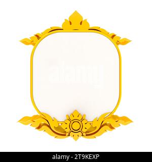 Frame Kbach Khmer Gold 3D Render Stock Photo - Alamy