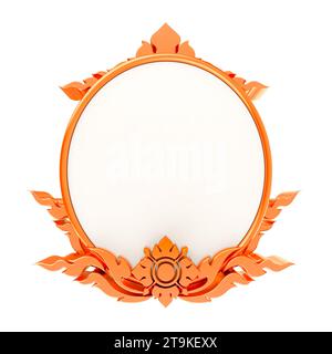 Frame Kbach Khmer Gold 3D Render Stock Photo - Alamy