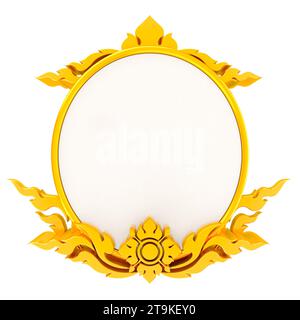 Frame Kbach Khmer Gold 3D Render Stock Photo - Alamy