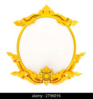 Frame Kbach Khmer Gold 3D Render Stock Photo - Alamy