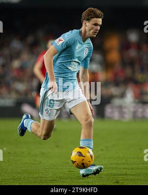 Williot Swedberg of Celta de Vigo celebrates a goal during the Spanish ...