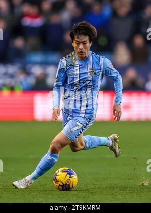 Coventry City's Tatsuhiro Sakamoto in action during the Sky Bet ...