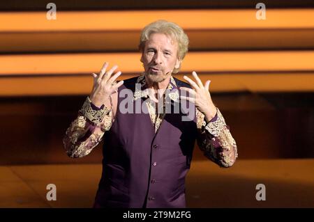 Thomas Gottschalk in der ZDF-Unterhaltungsshow 'Wetten, dass..?' live aus der Messe Offenburg ...
