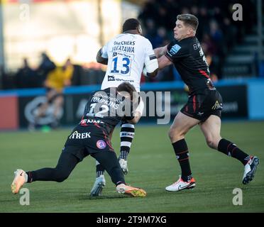 Nick Tompkins, captain of Saracens during the match between ...
