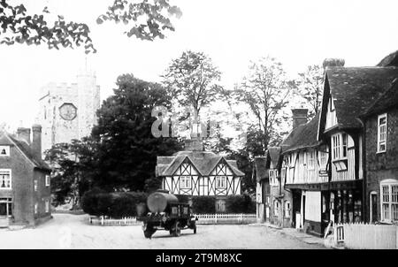 The Square, Chilham, Kent, early 1900s Stock Photo - Alamy