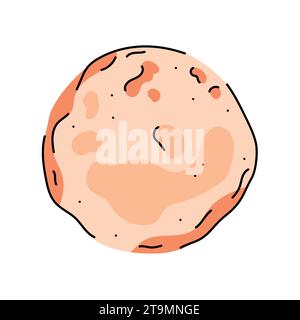 Traditional Indian Food Chapati color element. Cartoon street food ...