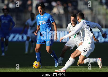 Daniel Boloca (Sassuolo)Youssef Maleh (Empoli) during the Italian ...