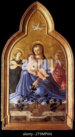 The Nativity c. 1450 by Master Of The Castello Nativity Stock Photo - Alamy