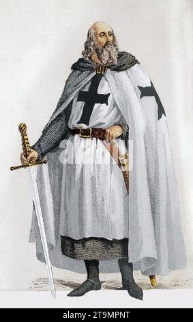 Jacques de Molay, Knights Templar Grand Master Stock Photo - Alamy