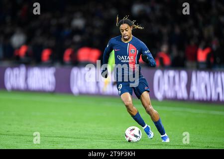 Bradley BARCOLA of PSG during the French championship Ligue 1 football ...