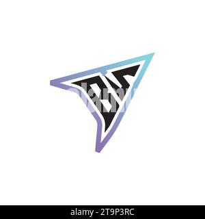 BS letter combination cool logo esport initial and cool color ...