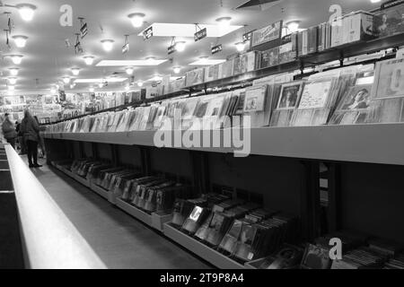 Aisle of used CDs at Amoeba Music in San Francisco, California ...