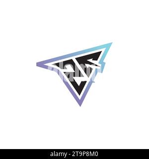 ZE letter combination cool logo esport or gaming initial logo as a ...
