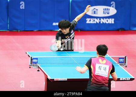Osaka, Japan. 26th Nov, 2023. Shunsuke Togami Table Tennis : 2023 ZEN ...