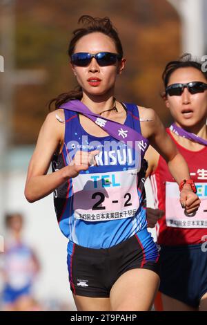 Miyagi, Japan. 26th Nov, 2023. Misaki Hayashida () Ekiden : All Japan ...