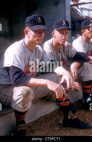 FL - MARCH, 1957: Milt Graff #4 and Billy Hunter #1 of the Kansas City ...