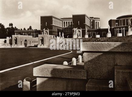 1935 , ROME , ITALY : The FORO DEI MARMI MUSSOLINI Stadium (today FORO ...