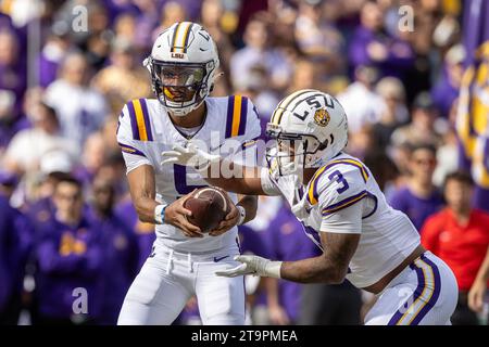 LSU running back Logan Diggs (3) carries in the second half of an NCAA ...