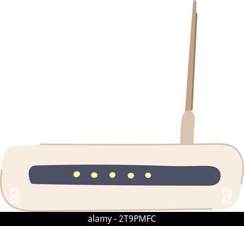a dsl modem cartoon vector illustration Stock Vector Image & Art - Alamy